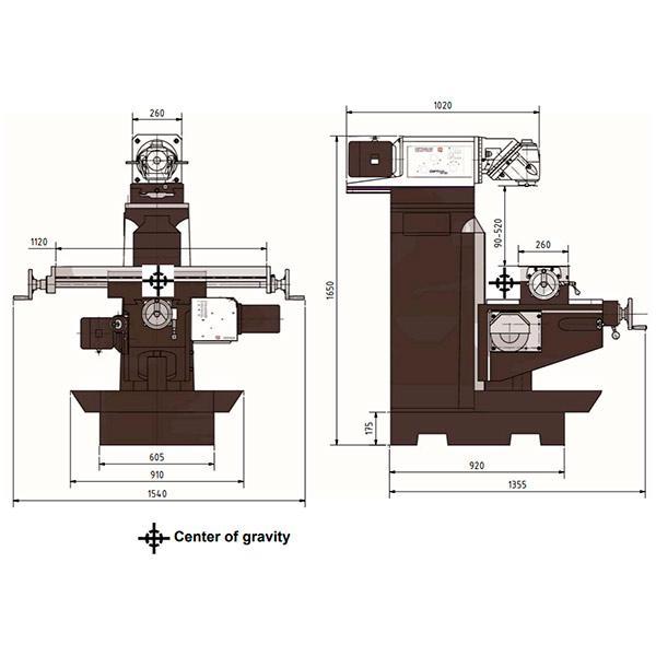 Универсальный фрезерный станок OPTImill MT 100 Optimum в Москве и Жуковском