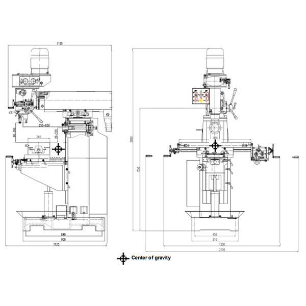 Универсальный фрезерный станок OPTImill MT 50 Optimum в Москве и Жуковском